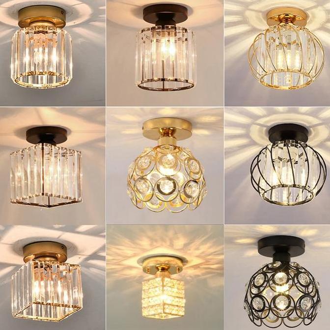Jual OCARA Lampu Kristal Plafon Rumah Lampu Ceiling Kristal Kotak ...