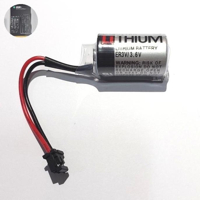 Jual Promo Baterai Battery Lithium PLC Toshiba ER3V ER 3V ER3 3,6volt ...