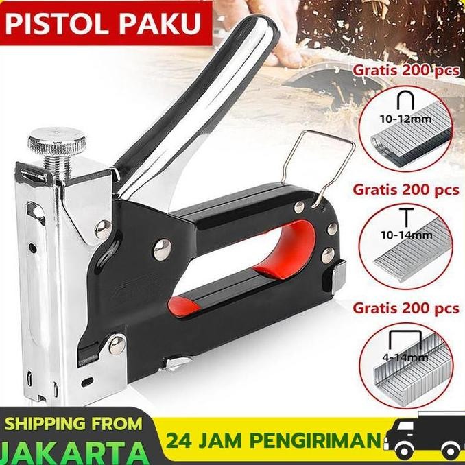 Jual BEARERS- Gratis 600 paku 3 in 1 Deli Stapler Staples Tembak 4-8mm ...