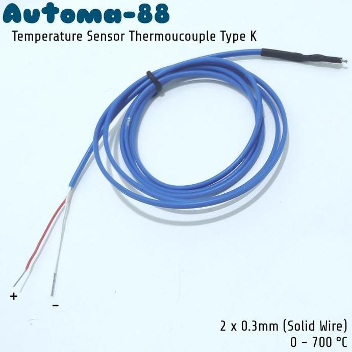 Jual LOLOPECHKA- K-Type Temperature Sensor Probe 0-700C kabel biru PTFE ...