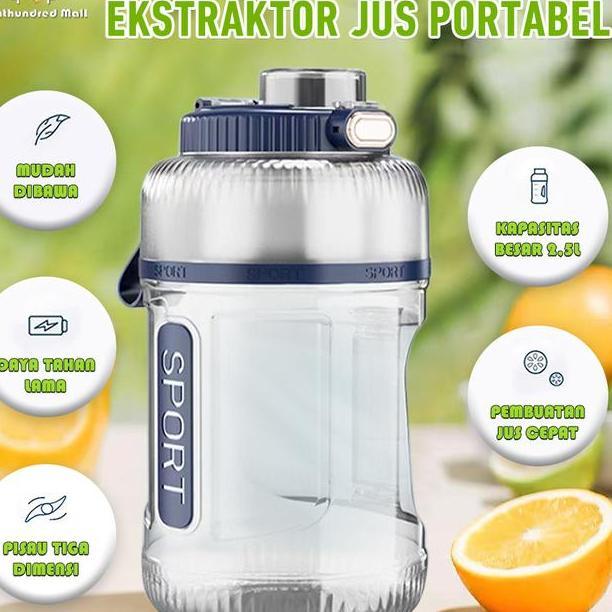 Jual Lhthundred Mall 2.5L R Botol Portable Blender Pembuat Jus Elektrik ...