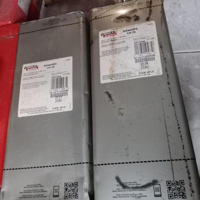 Jual Promo Kawat Las Lincoln Jetweld Lh-70 Aws E7018 Size, 2.4Mm Made ...