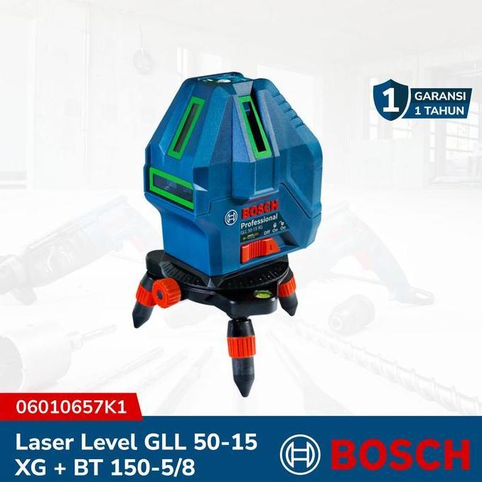 Jual BOSCH GLL 50-15 XG + BT 150-5/8 Laser Garis - 06010657K1 | Shopee ...