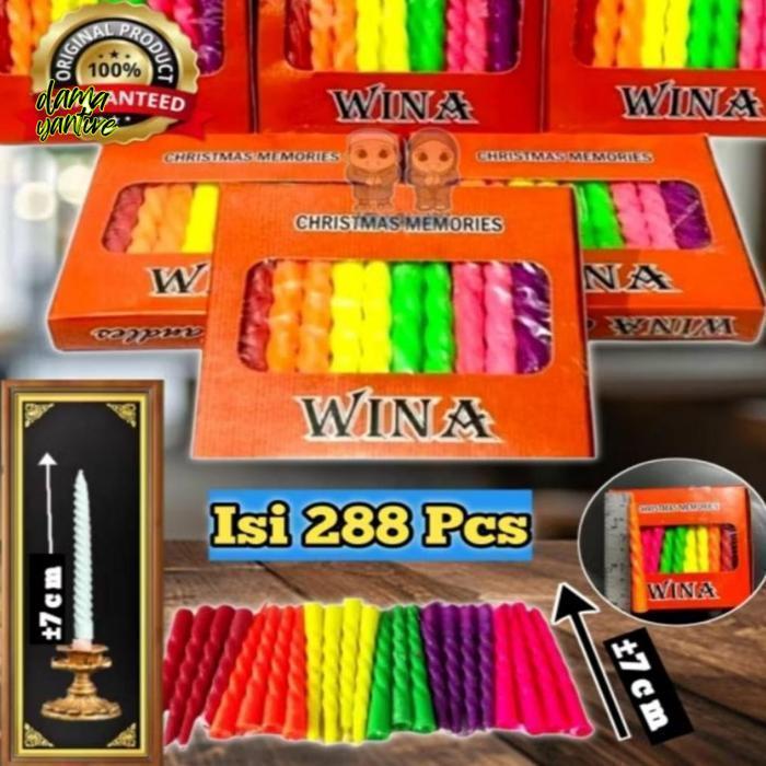 Jual re-65 (Isi 288 pics)Lilin ulir warna warni isi banyak,Lilin ulir ...