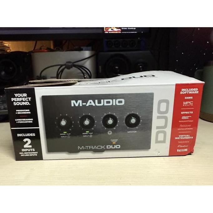 Jual M-Audio M-Track Duo Soundcard dengan Input 2 dan Monitor | Shopee ...