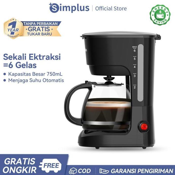 Jual TERMURAH - SUPER PROMO SIMPLUS Mesin Kopi Drip Otomatis 750ml ...