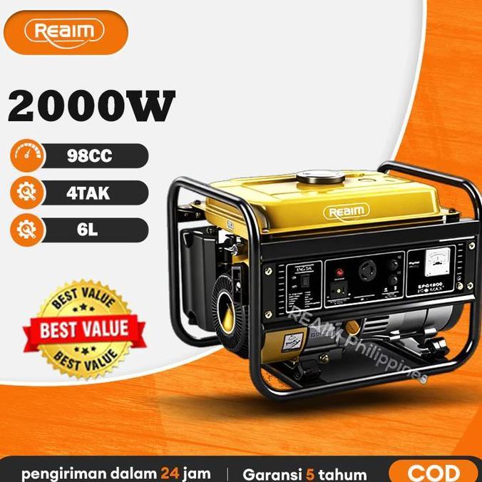 Jual Reaim Generator Bensin Portabel Tugas Berat Untuk Rumah Senyap 4 ...