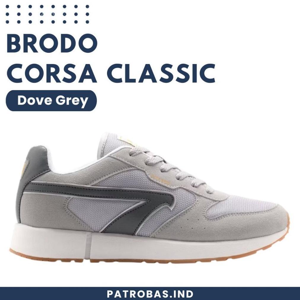 Jual BRODO Corsa Classic Dove Grey Original Sepatu Sneakers Casual ...