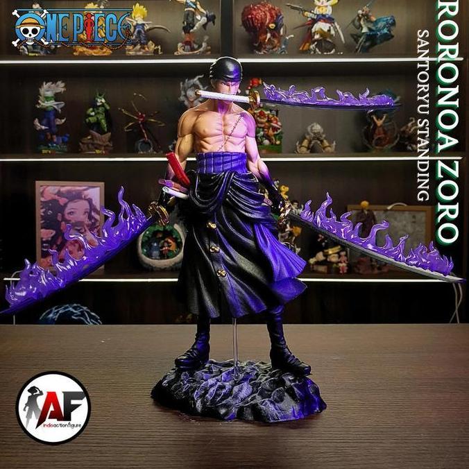 Jual Statue Action Figure One Piece Roronoa Zoro Standing Santoryu ...