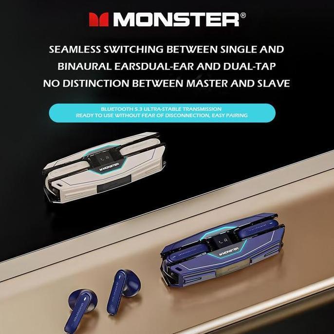 Jual Terpercayamutu- Monster Xkt08 Pro Wireless Bluetooth Earphone Tws ...
