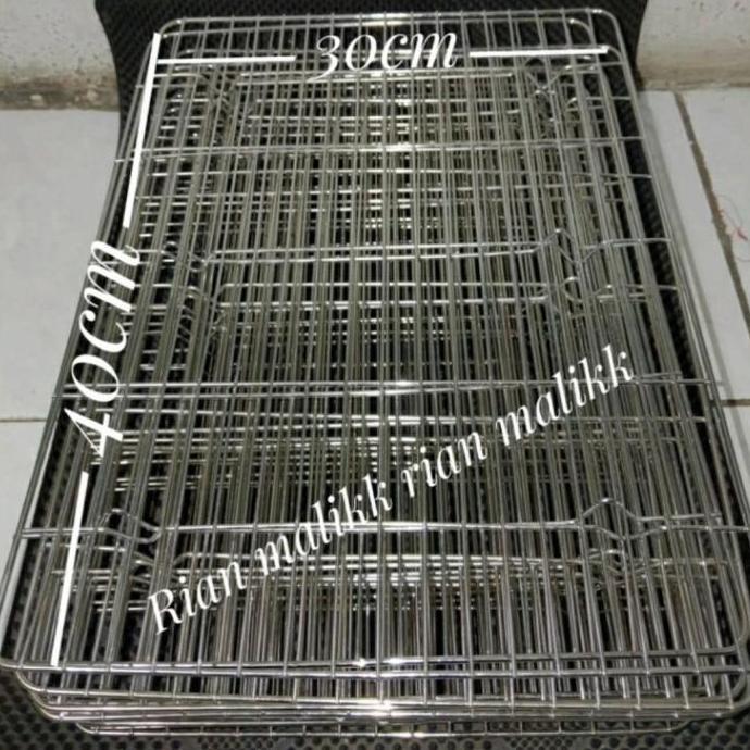 Jual New- Rak pendingin kue Cooling Rack tatakan kue stainless ukuran ...
