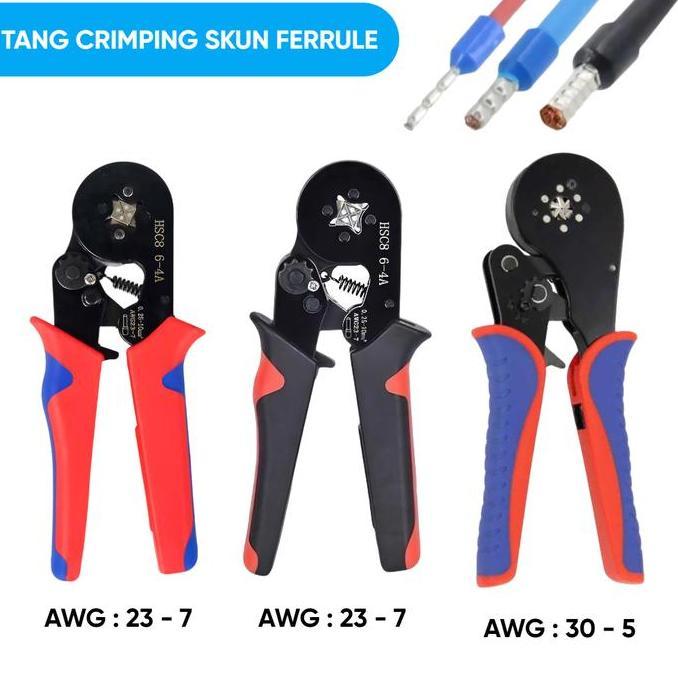 Jual NUWAX Tang Crimping Skun Ferrule Tool Press Kawat Kabel Listrik ...