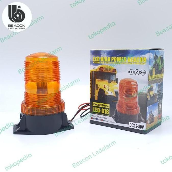 Jual LAMPU BLITZ LED-018. ROTARY LED FLASHING HIGH POWER BEACON. 12V-8 ...