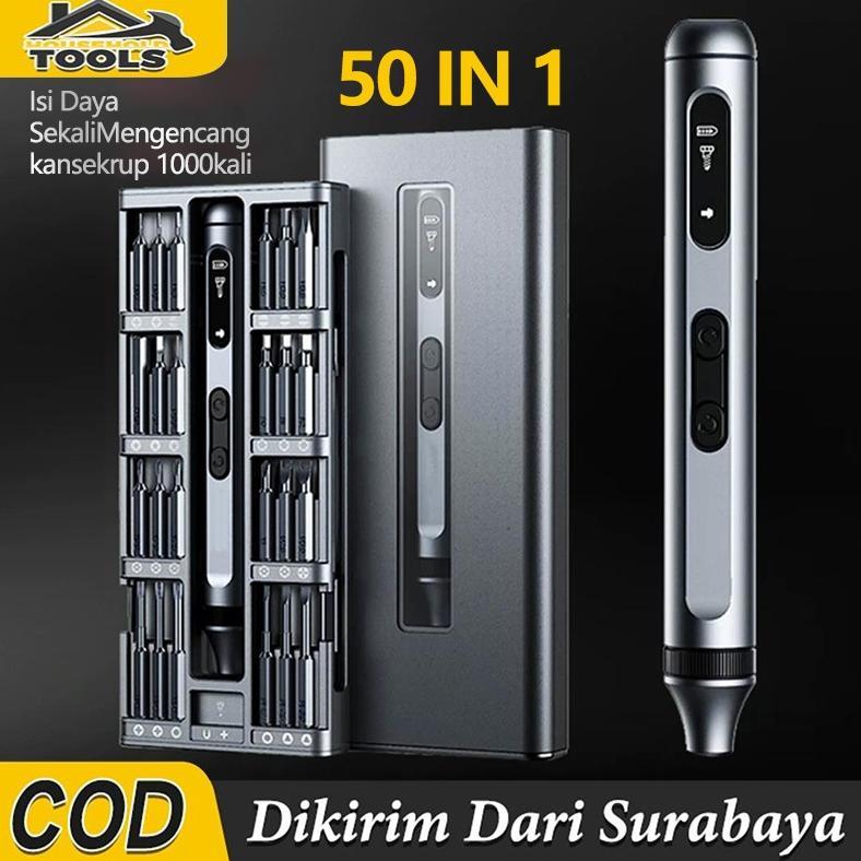 Jual Obeng Elektrik 50 In 1 set komplit Obeng Kecil Obeng Listrik Obeng ...