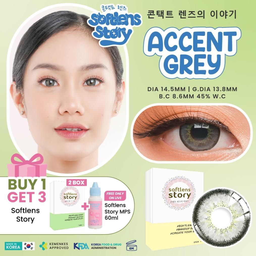 Jual [KOREAN LADYNAYOAN APPROVED] BUY 1 GET 3 Softlens Story Accent ...