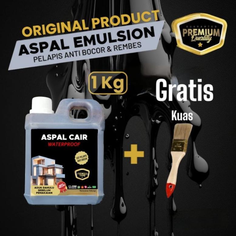 Jual ASPAL CAIR 1 KG (KEMURNIAN ASPAL 100%) aspal emulsi for ...