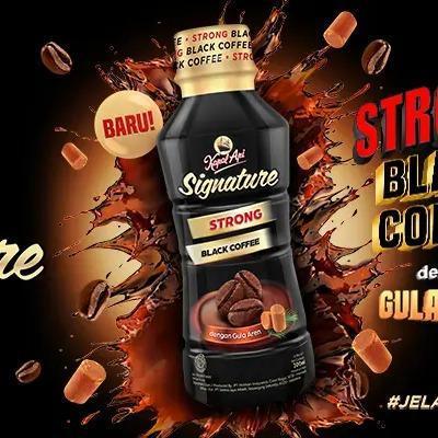 Jual Kapal Api Signature botol 200ml 1dus isi 12 Kopi Black Coffee Aren ...