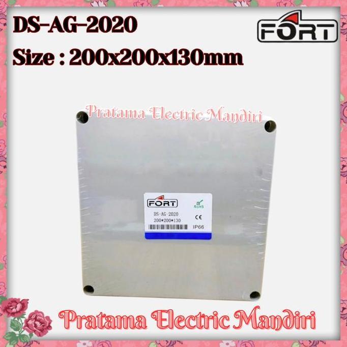 Jual FORT IP66 JUNCTION BOX PANEL PVC DURADUS DS-AG-2020 200x200x130 ...