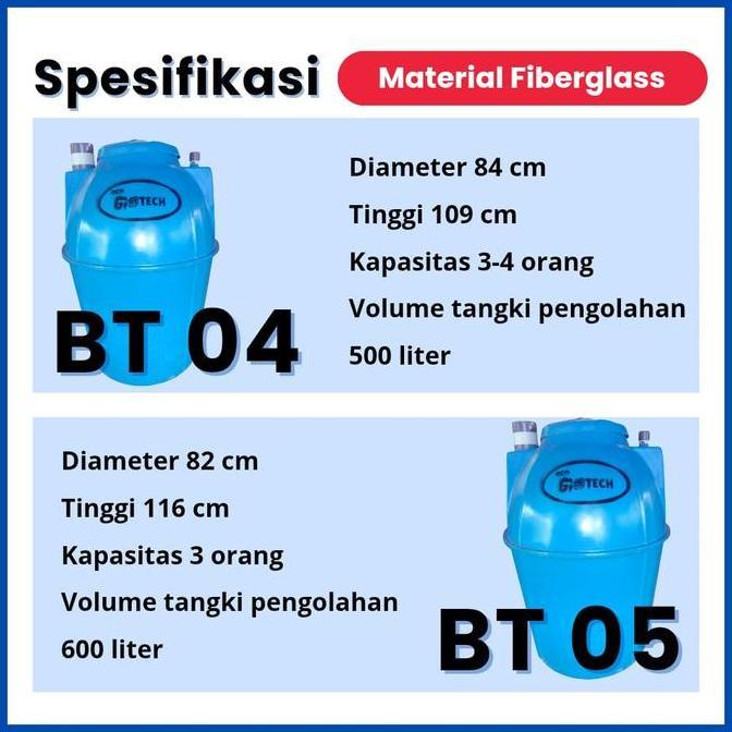 Jual Bst Ready Septic Tank Bio Tipe Bt Bahan Fiber Volume Tangki 500 ...