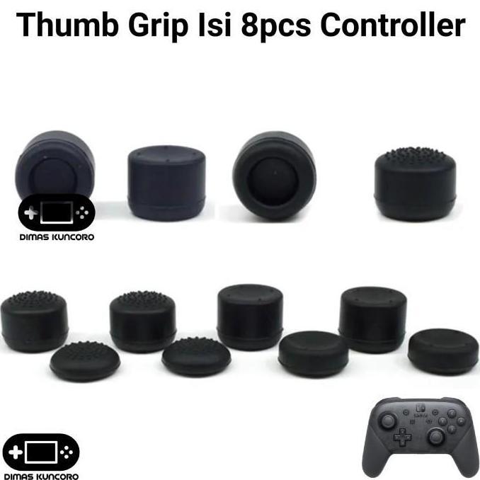 Jual Thumb Grip Isi 8pcs Controller stik konsol silikon pro controller nintendo switch v1 v2 ...