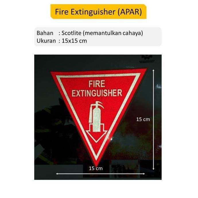 Jual Ready Stiker Tanda APAR Alat Pemadam Api Ukuran Kecil 15 Safety ...