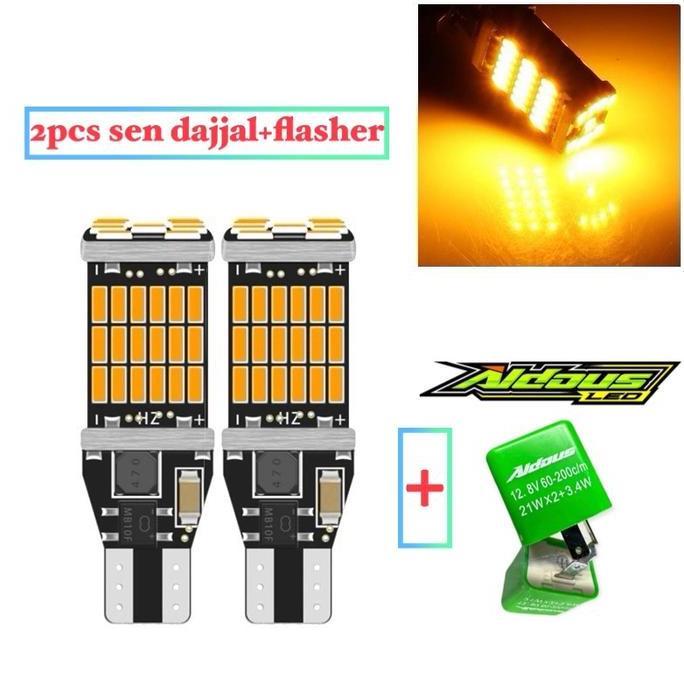 Jual ZCXVC PROMO 1 PAKET LAMPU SEIN SEN DAJJAL 45MATA SUPER TERANG DAN ...