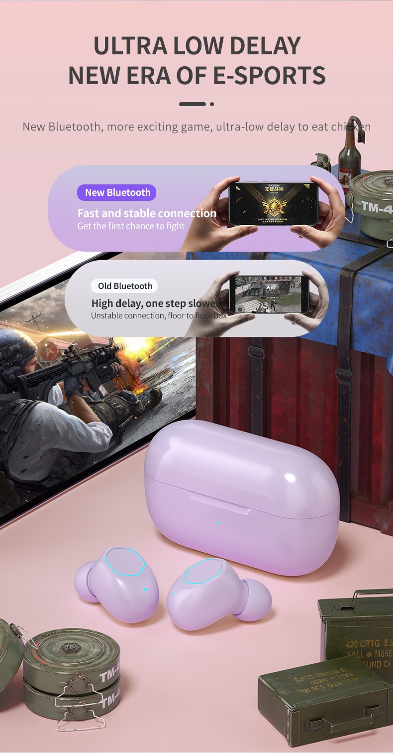 Jual Fingertime Earphone Bluetooth Wireless Headset Mini Earbuds TWS ...