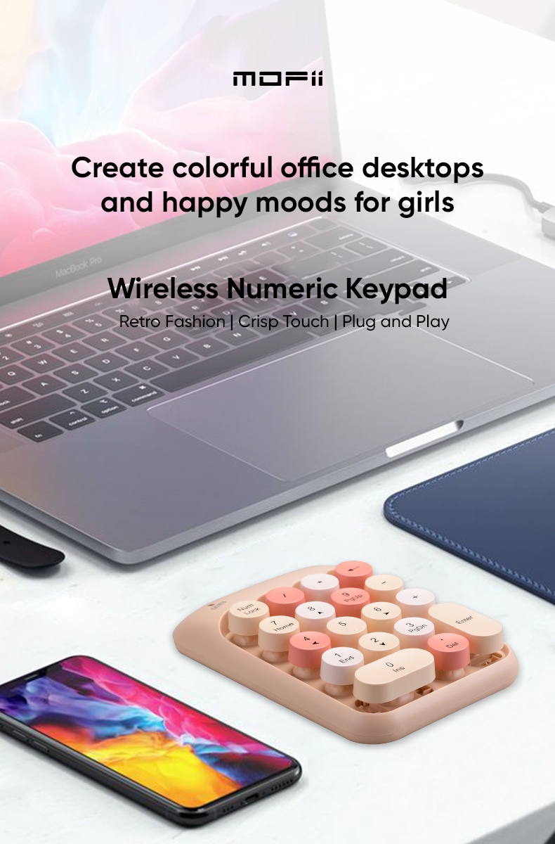 Jual MOFii Keyboard Numeric Wireless 2.4G X910 | Shopee Indonesia