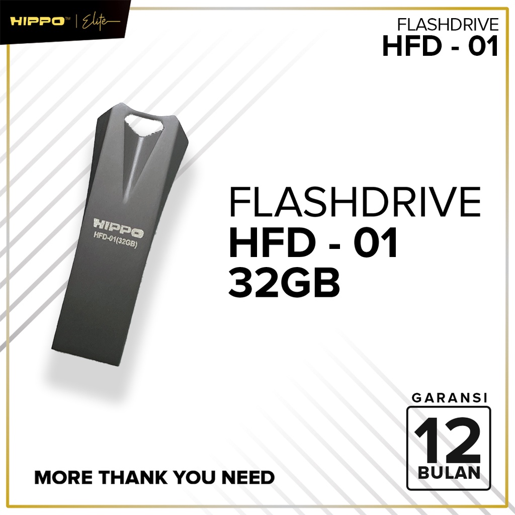 Jual Hippo Flashdisk Metal HFD-01 16GB 32GB USB 2.0 HIGH SPEED Flash ...