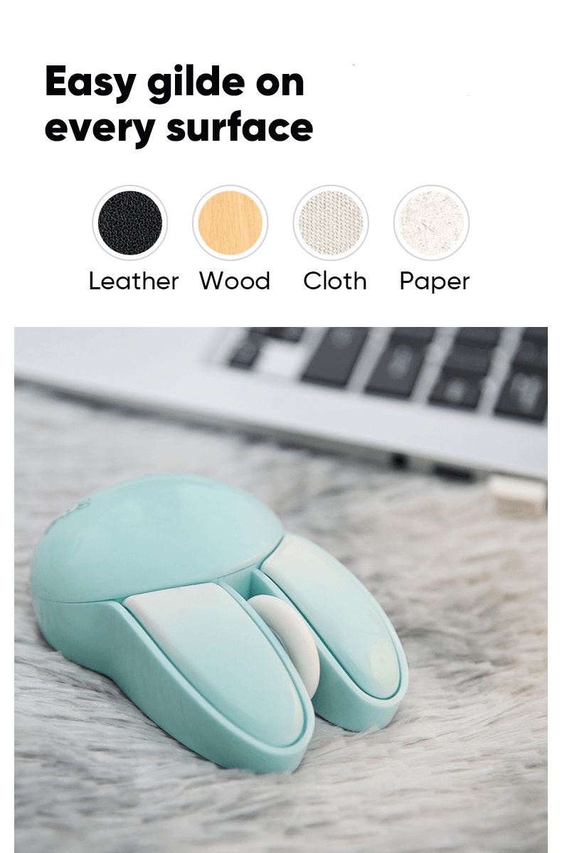 Jual MOFii Mouse Wireless 2.4G Silent Click Rabbit Ear Design M6 ...