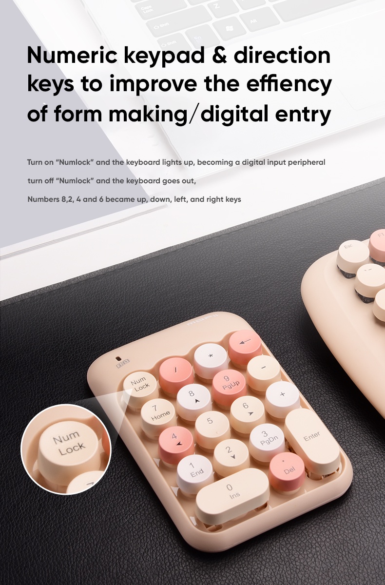 Jual MOFii Keyboard Numeric Wireless 2.4G X910 | Shopee Indonesia