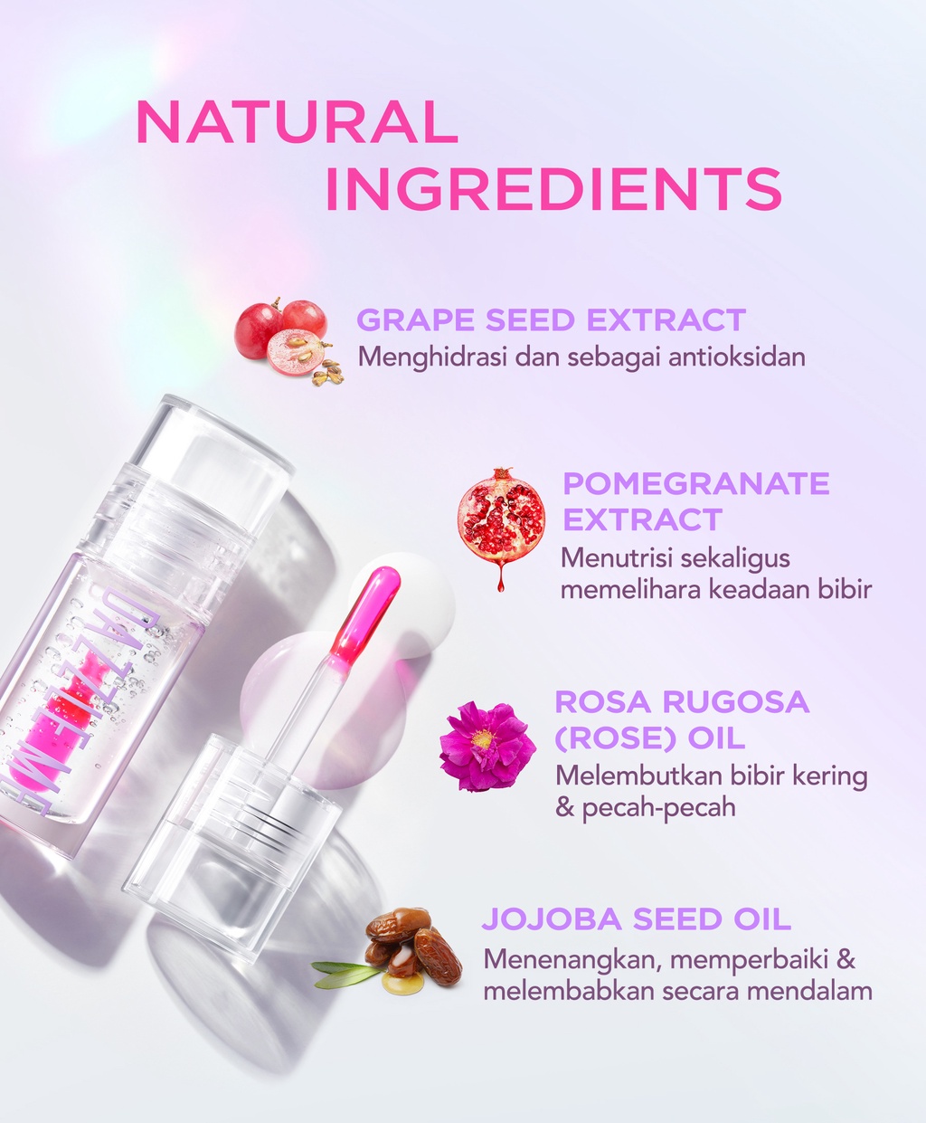 Jual DAZZLE ME 24/7 Wonderfullip Serum Pencerah Bibir hydrating Lip Serum Moisturizing Lip ...