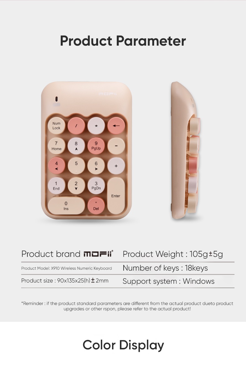 Jual MOFii Keyboard Numeric Wireless 2.4G X910 | Shopee Indonesia