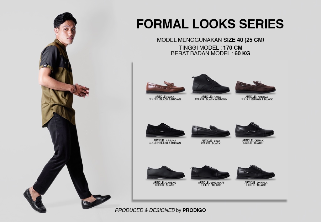 Jual Prodigo * Sepatu Pria Arjuna hitam | Sepatu Formal | Pantofel ...