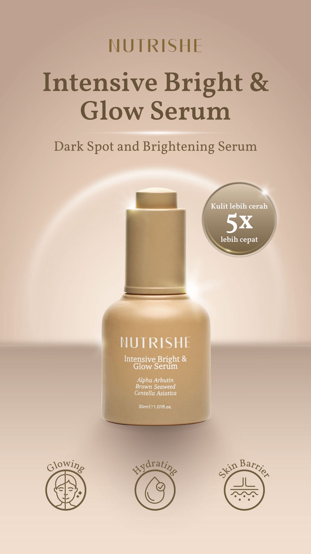 Jual (HALAL) Nutrishe Intensive Bright & Glow Serum | Shopee Indonesia