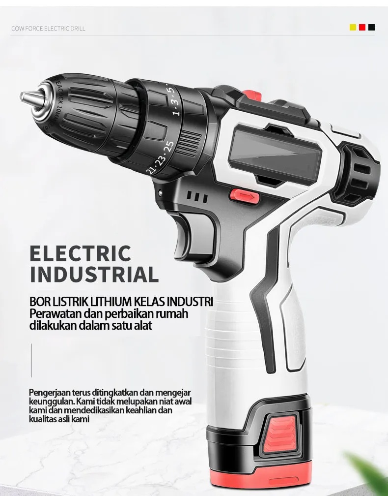 Jual NANWEI - Mesin Bor Cordless/Bor Baterai/ Bor Listrik/Beton Besi ...