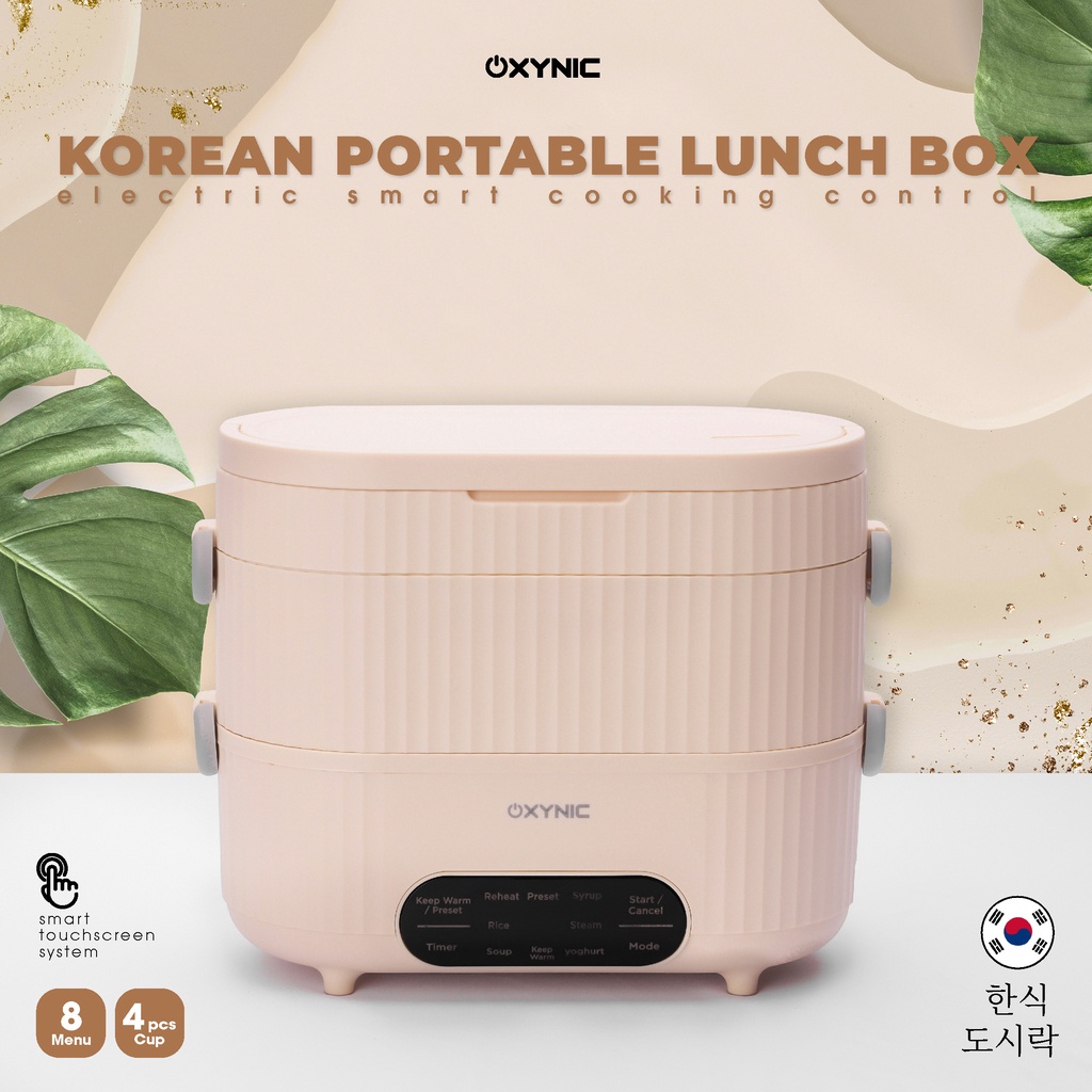 Jual OXYNIC Lunch Box Electric Kotak Bekal canggih touchscreen 2 liter ...