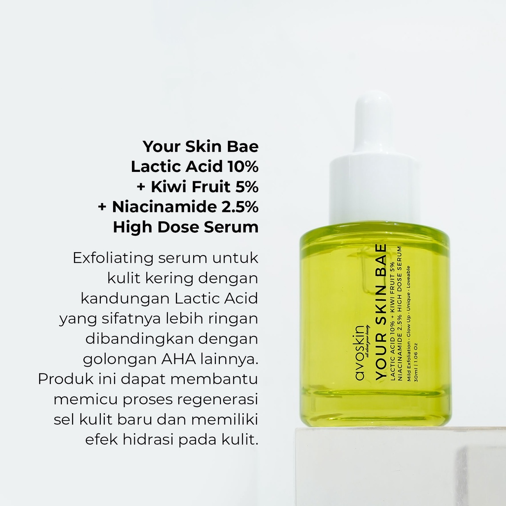 Jual Serum Avoskin Your Skin Bae Lactic Acid 30ml-Serum Glow Up ...