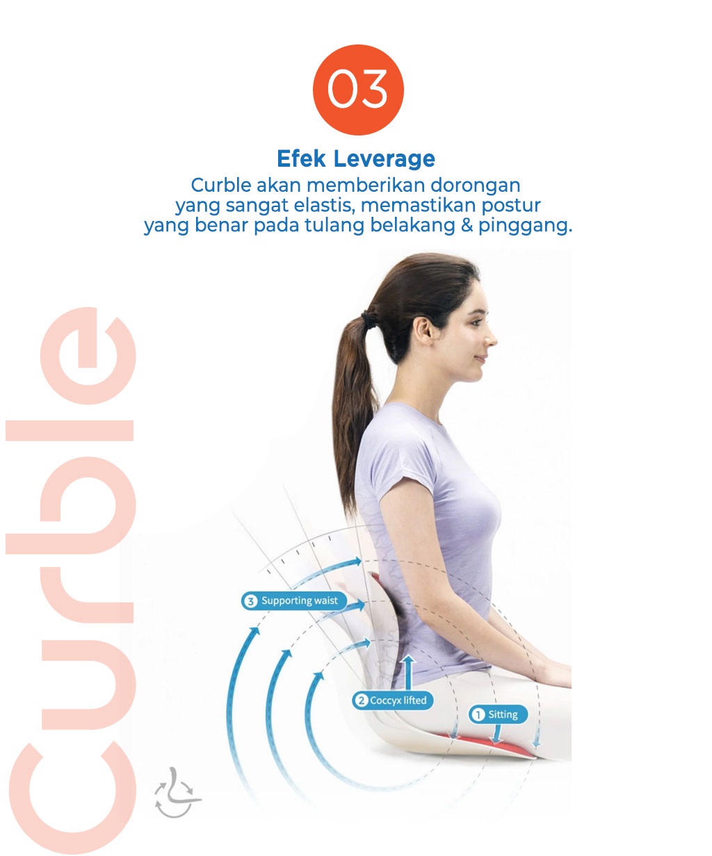 Jual Curble Posture Chair Wider - Black | Shopee Indonesia