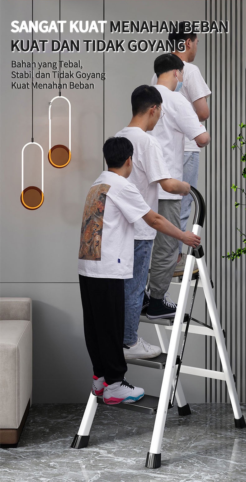 Jual 3-6 Step Tangga Lipat Multifungsi / Baja Karbon Tebal Anti Licin ...