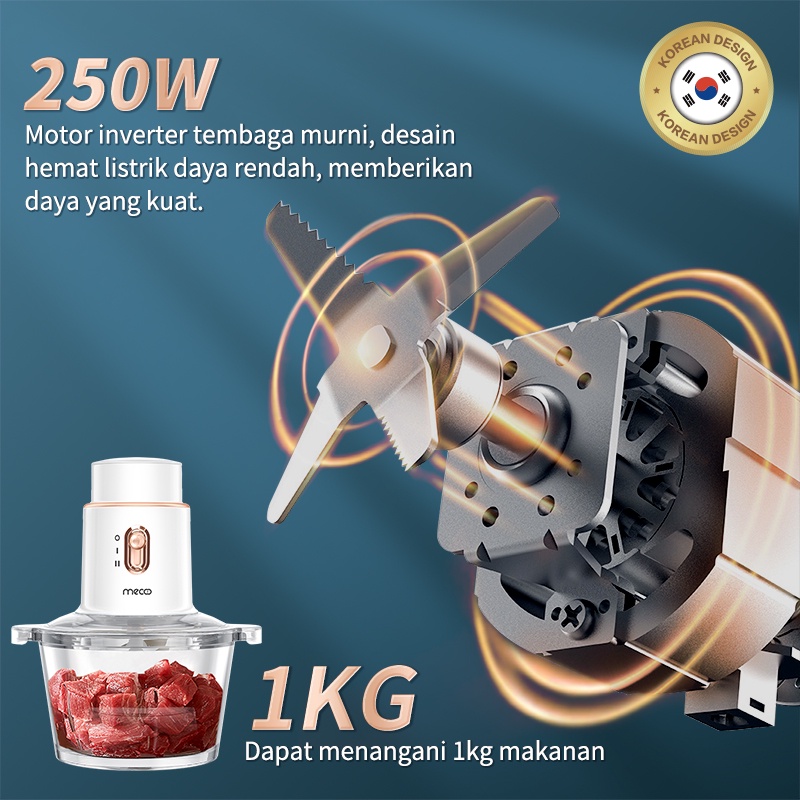 Jual Mecoo Most Aesthetic 5 in 1 Chopper Antibacterial Odorless 250 Low ...