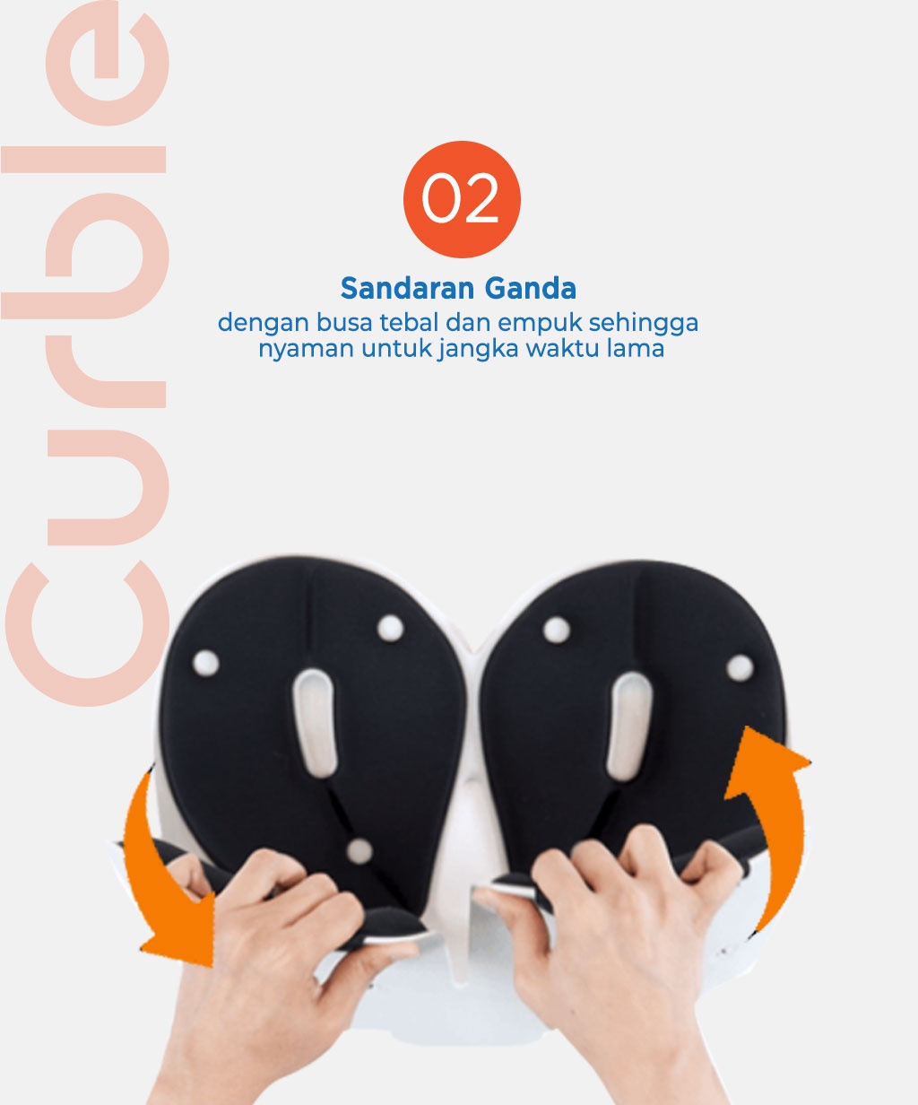Jual Curble Posture Chair Grand - Black | Shopee Indonesia