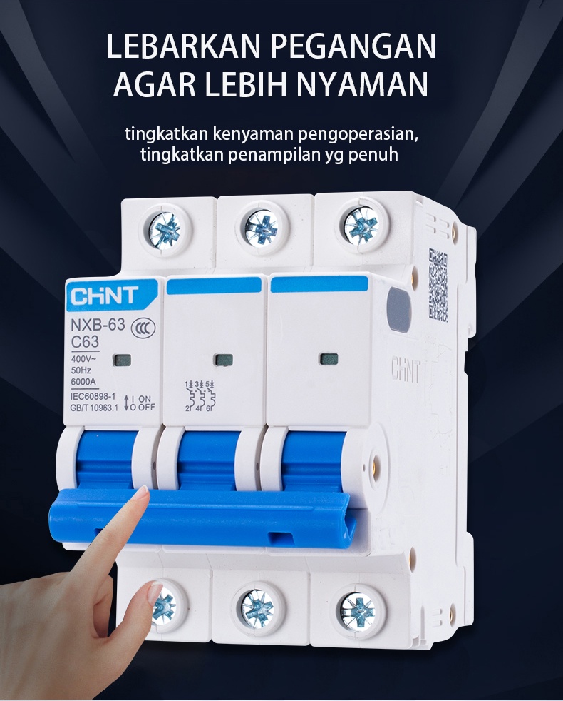Jual MCB Chint NXB-63 3P 6kA (1A 2A 4A 6A 10A 16A 20A 25A 32A 40A 50A 63A) | Shopee Indonesia