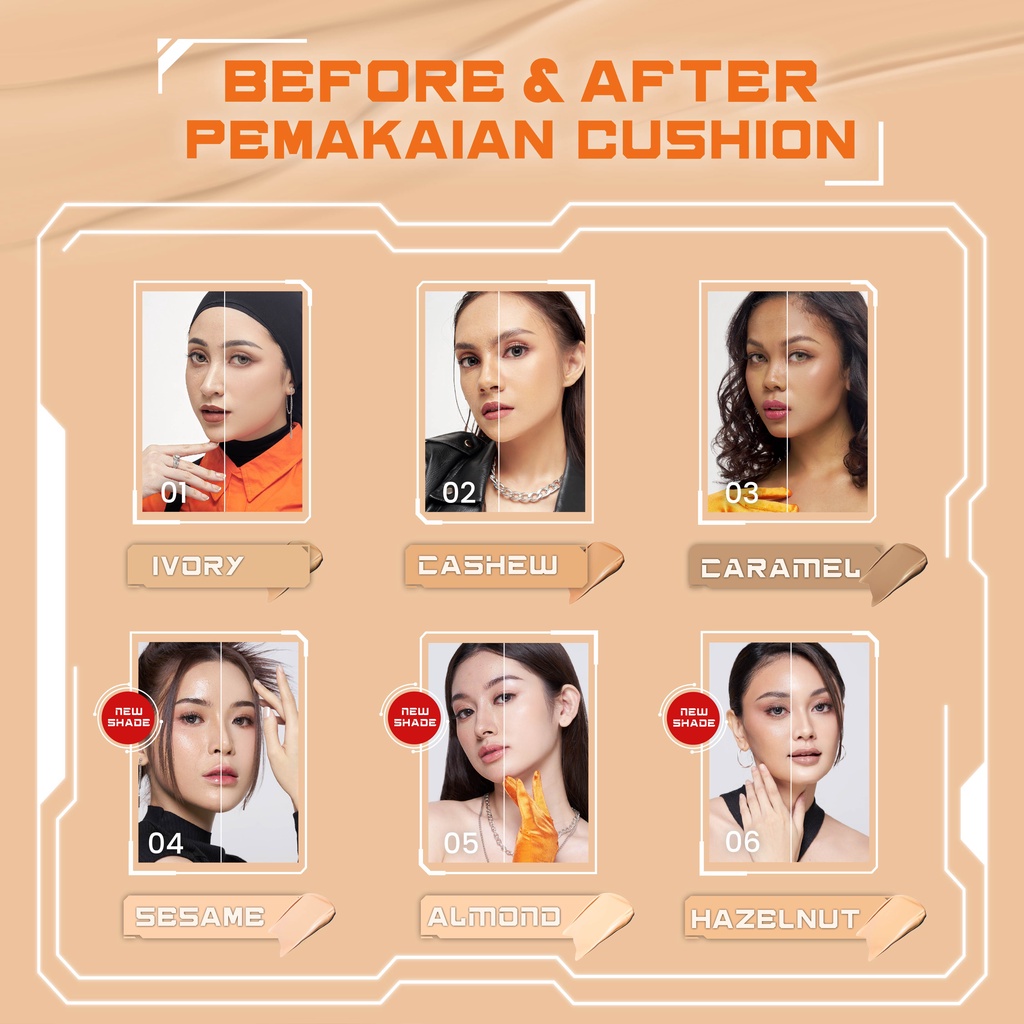 Jual [REFORMULA] SALSA Cover Me BB Cushion - Semi Matte with Red Algae ...