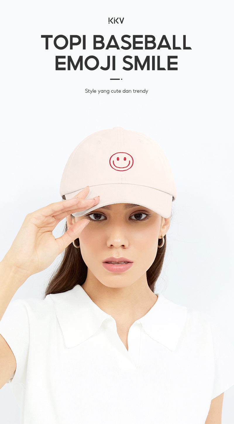 Jual KKV Mostorhata Topi Baseball Topi Bisbol Bordir Emboridered Emoji ...