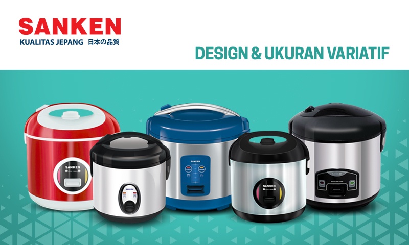 Jual Sanken Rice Cooker 1 Liter SJ-203BK Magic Com Hitam | Shopee Indonesia