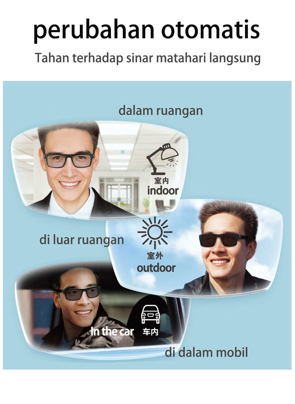 Jual Viendo Kacamata Minus Anti Radiasi Photocromic Bluecromic Wanita ...