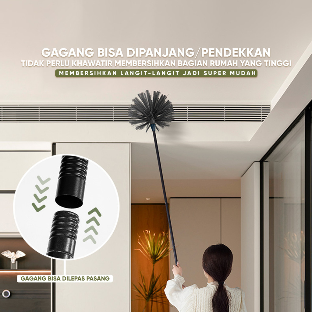 Jual ANGOLA Sikat / Sapu Pembersih Langit-Langit Rumah / Sawang ...