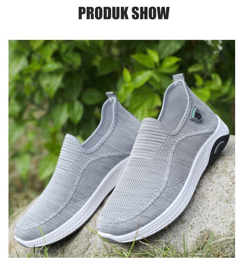 Jual Leedoo Sepatu Pria Slip On Kekinian Olahraga Sepatu Sneakers Pria Running karet Shoes ...