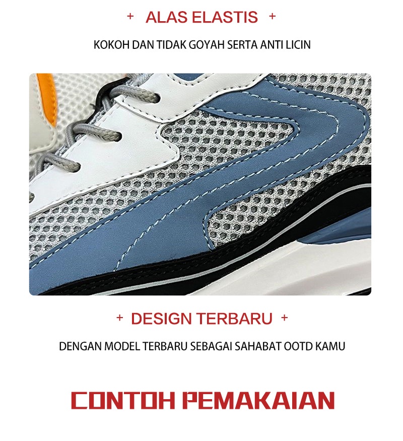 Jual Keeping Sepatu Sneakers Pria Sepatu Cowok Sekolah Sepatu Lari ...